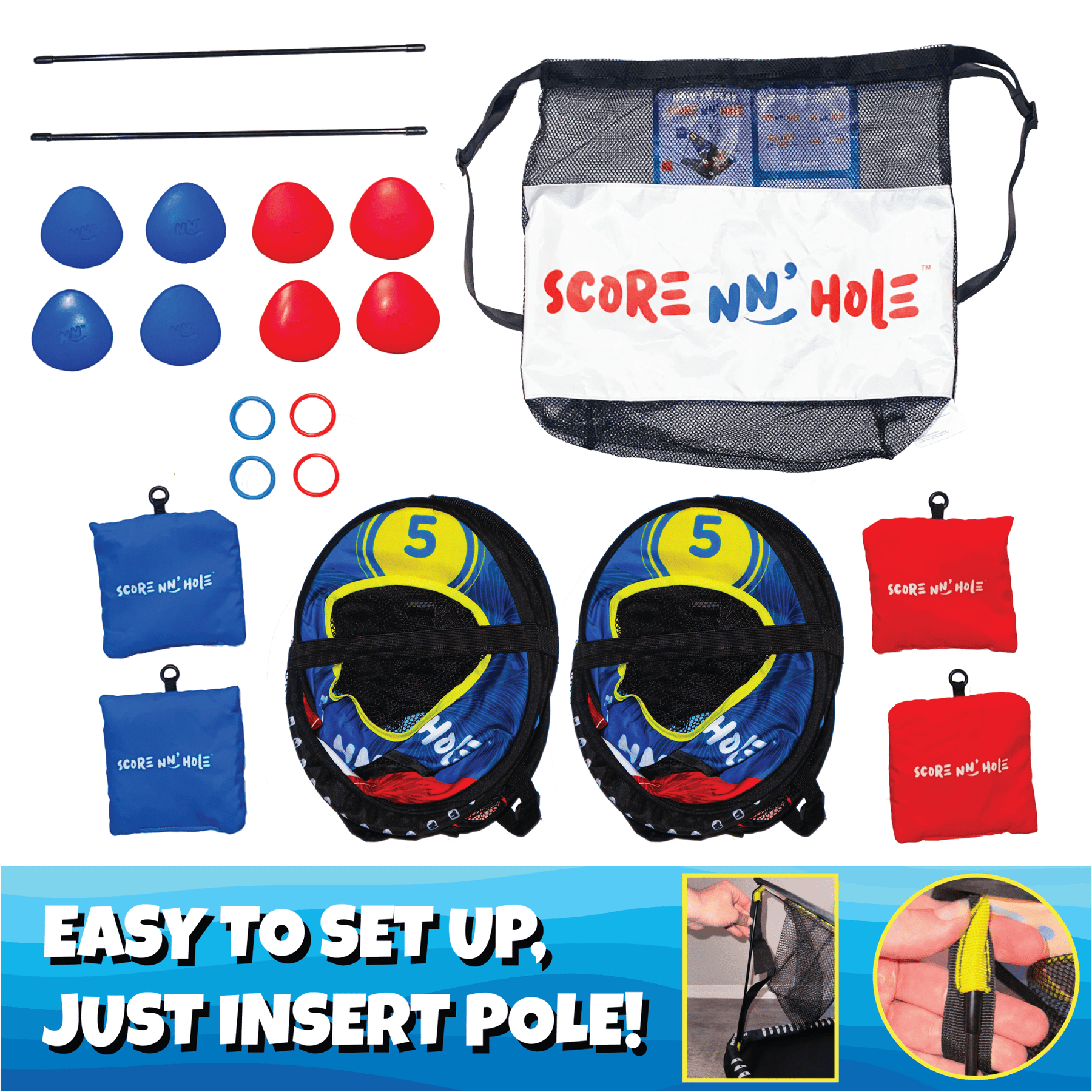 SKIP NN' HOLE Game Set - Stonne Skipping Meets Cornhole