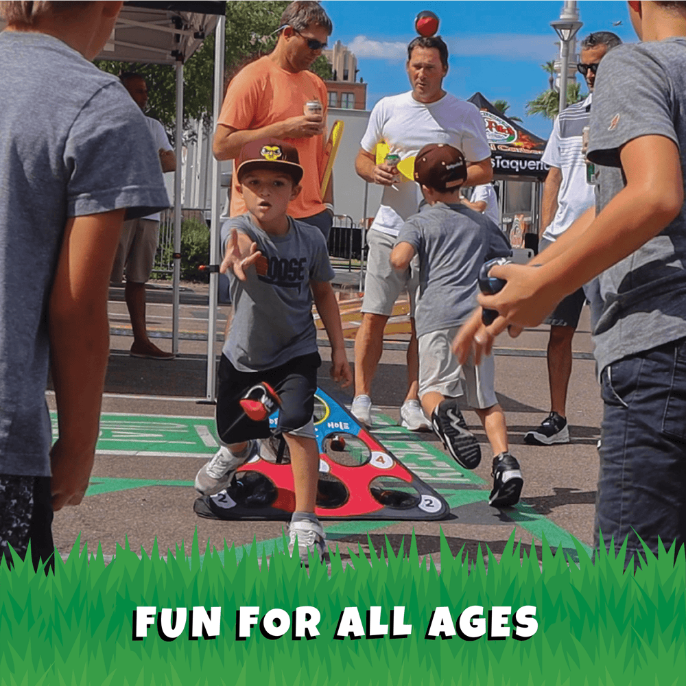 TOSS & ROLL NN' HOLE GAME SET - Toss and Roll Cornhole on land + Water